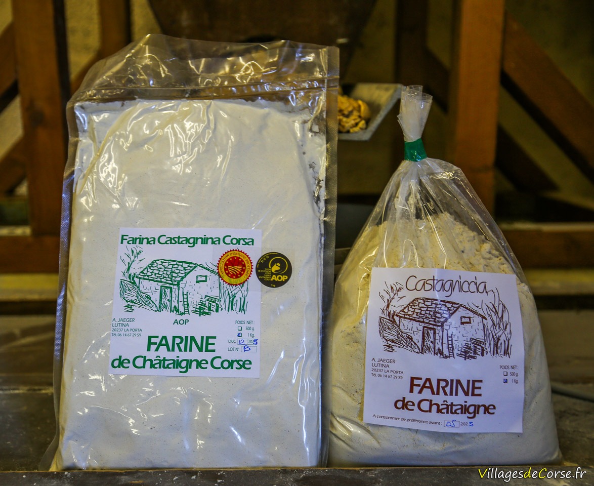 Farine de châtaigne Corse AOP à Lutina en Castagniccia - Poggio ...